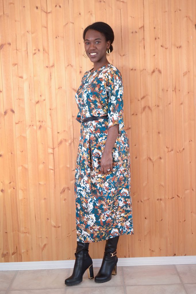 Stylish midi dress | Burda 6451 | Fabricville Canadian Sewing Blog